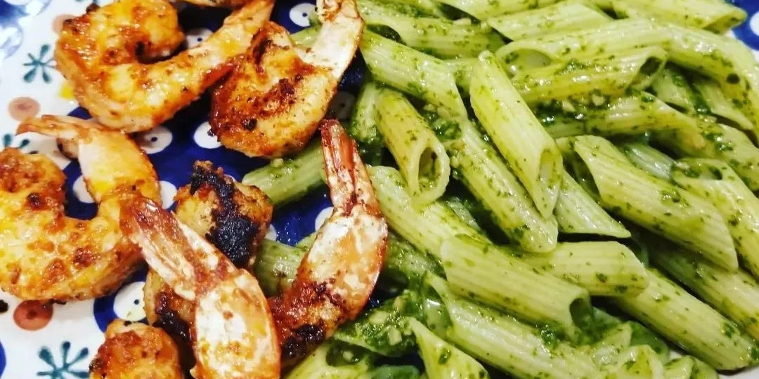 Creole Blackened Shrimp served with homemade Pesto Pasta! – Steel City ...